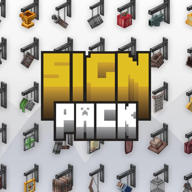 Sign Decoration Volume 1 Minecraft Texture Pack