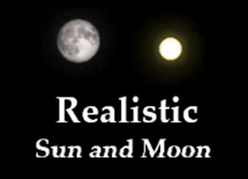 Realistic Moon and Sun Minecraft Texture Pack