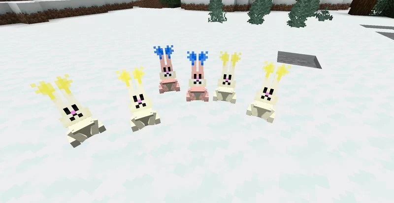 Mario Themed Rabbits! (requires optifine or other CEM mod) Minecraft ...