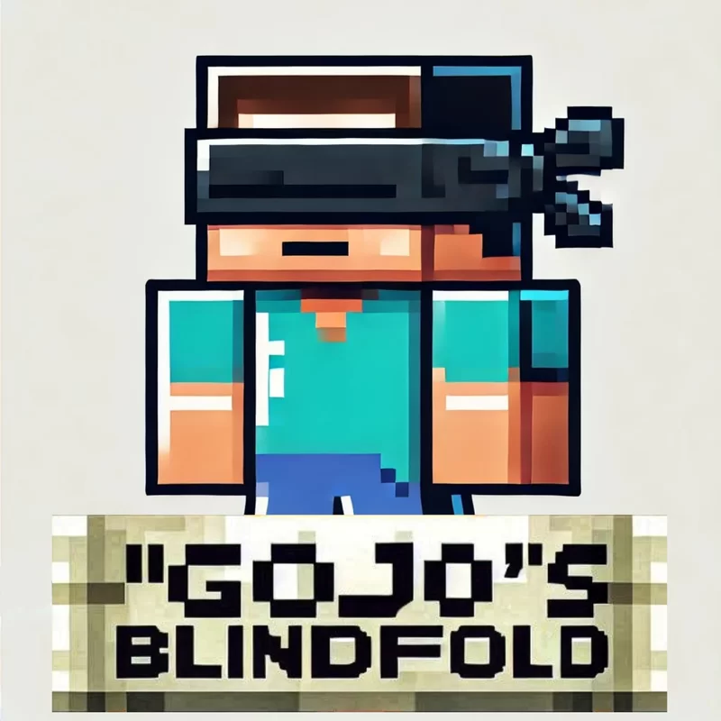 Gojo satoru's blindfold ( texture pack ) Minecraft Texture Pack
