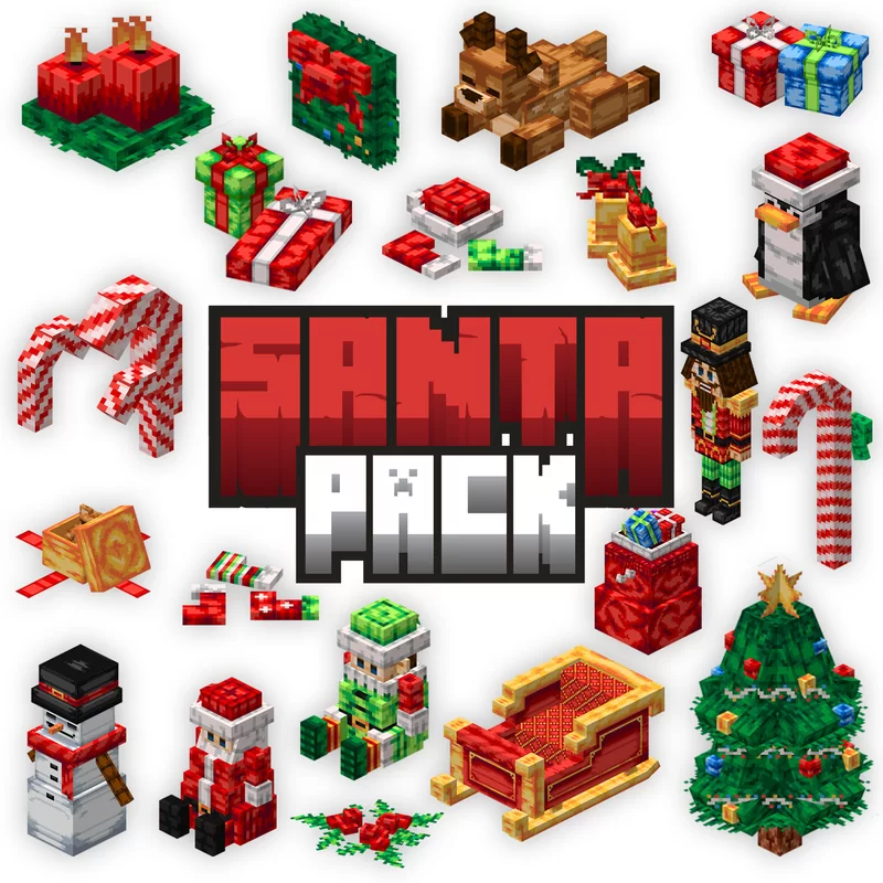 Santa Decoration Pack Minecraft Texture Pack