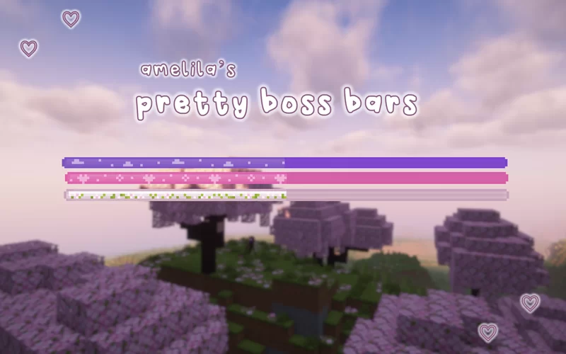 amelila's pretty boss bars Minecraft Texture Pack