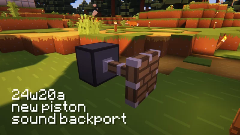 Piston sound from 24w20a Minecraft Texture Pack