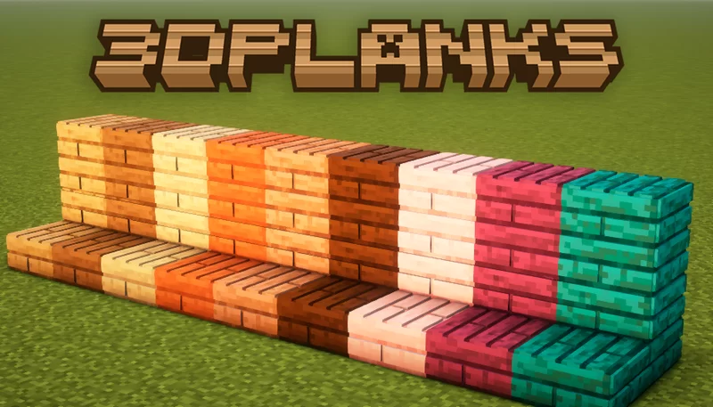 3D Planks Minecraft Texture Pack