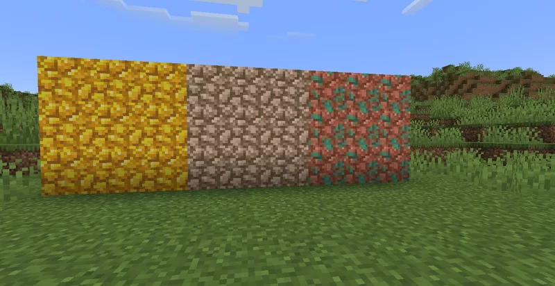 Cobblestone (Programmer Art) Like Raw Ores Minecraft Texture Pack