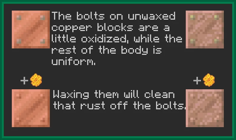 Unwaxed Bolts - Copper Utility Pack Minecraft Texture Pack