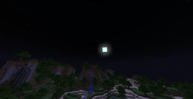 Terraria Bright Blue Moon Minecraft Texture Pack