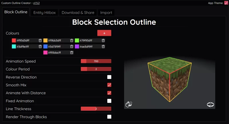 Custom Outline Creator [website] Minecraft Texture Pack