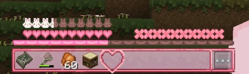 Bunny Cute Hotbar ₊˚⊹♡ Minecraft Texture Pack