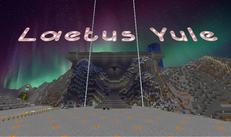 Aurora Borealis Laetus Yule Main Screen Minecraft Texture Pack