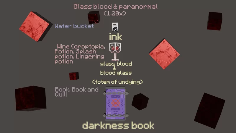 Blood glass and paranormal Minecraft Texture Pack