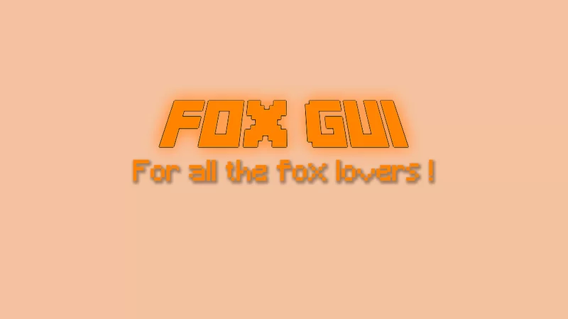 Fox Themed GUI Minecraft Texture Pack