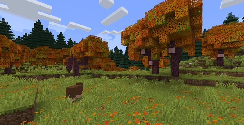 Autumn Cherry Leaves Minecraft Texture Pack
