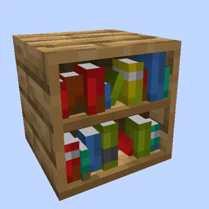 Classic chiseled bookshelves(3D) Minecraft Texture Pack