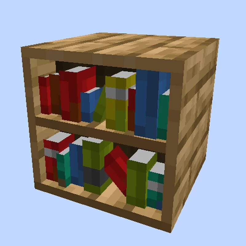 Classic chiseled bookshelves(3D) Minecraft Texture Pack