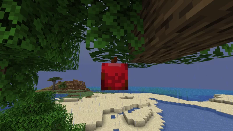 Visual Hanging Apples Minecraft Texture Pack