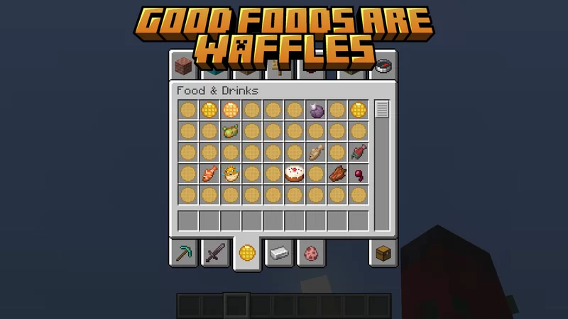 Good Foods are Waffles! Minecraft Texture Pack