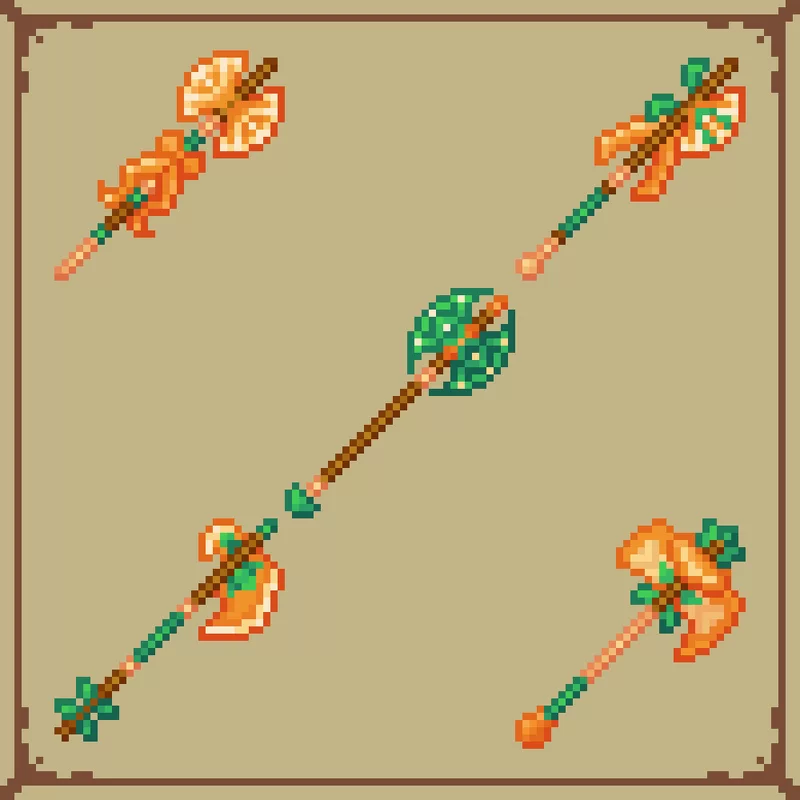Orange weapons 32x32 pack #21 Minecraft Texture Pack