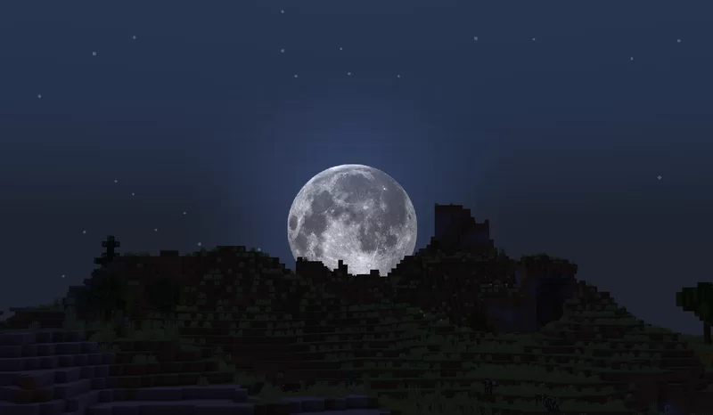 Realistic Moon Minecraft Texture Pack