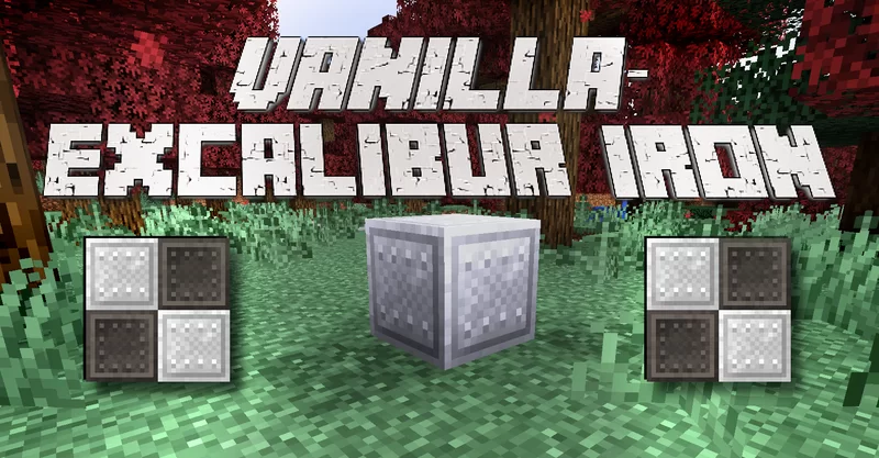 Vanilla-Excalibur Iron Minecraft Texture Pack