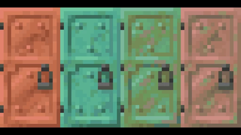 Solid Copper Door Minecraft Texture Pack