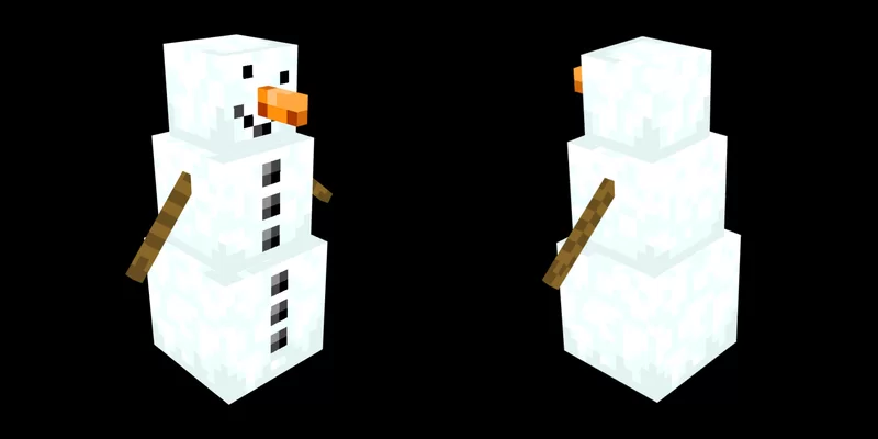 Carrot nose snowman (-: Minecraft Texture Pack