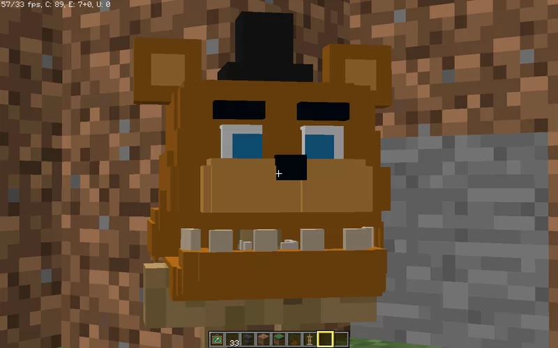 Freddy mask {optifine requires} (fnaf jam) Minecraft Texture Pack