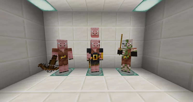 Piglins to Pigman Minecraft Texture Pack