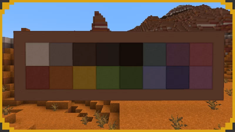 Outlined + Connected Terracotta Minecraft Texture Pack