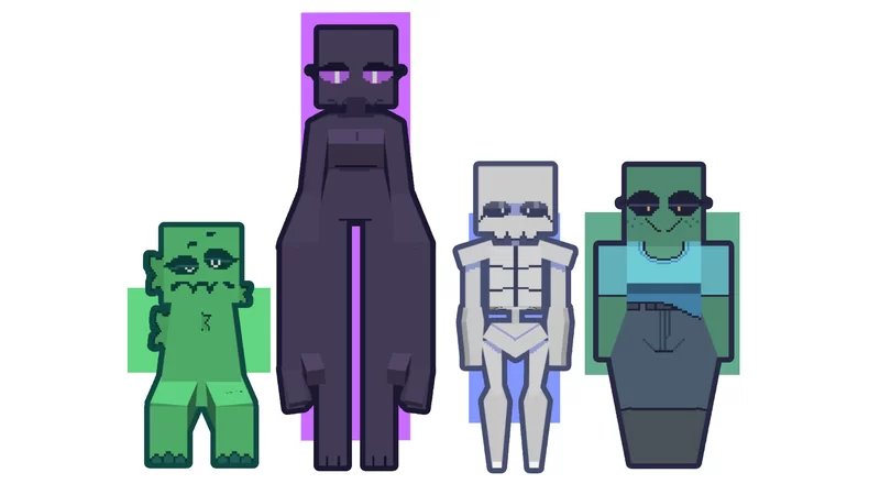 Thicc Mobs Minecraft Texture Pack