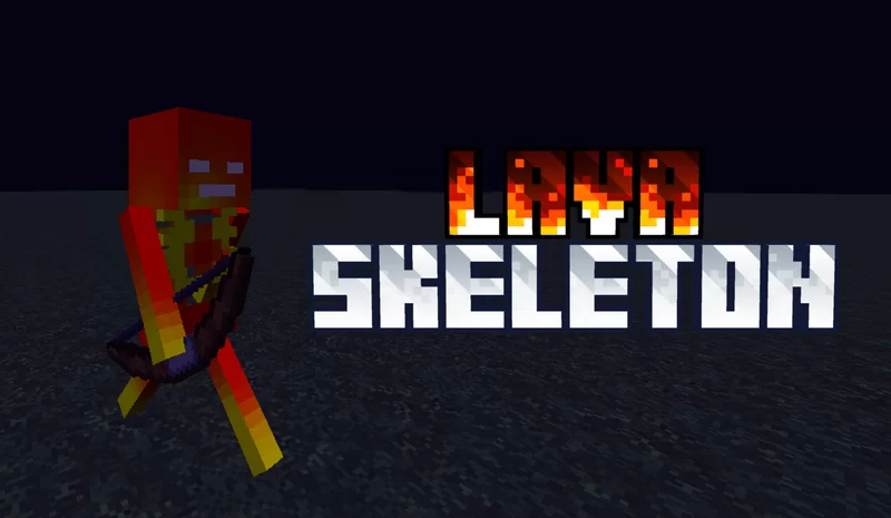 Lava Skeleton | Made by MantelGaming | All Version Supported | 1.16 to ...