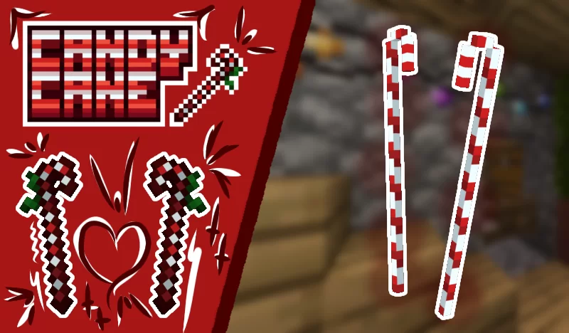 Candy Cane Minecraft Texture Pack