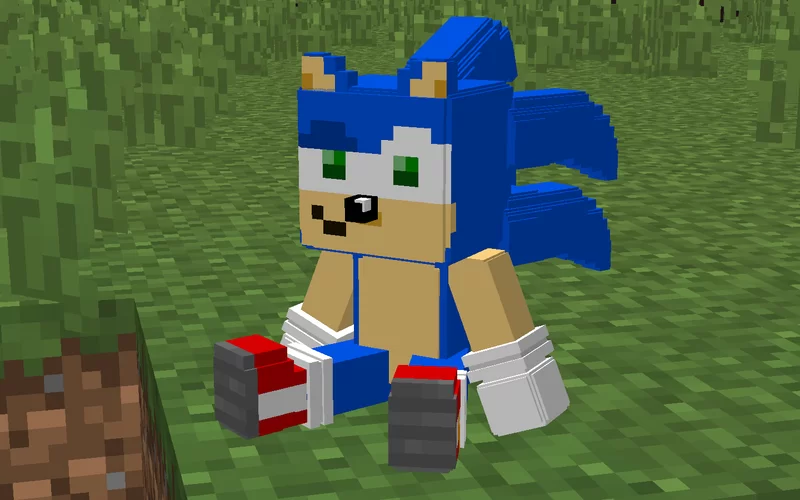 Sonic Plushie *REMAKE* {optifine requires} Minecraft Texture Pack