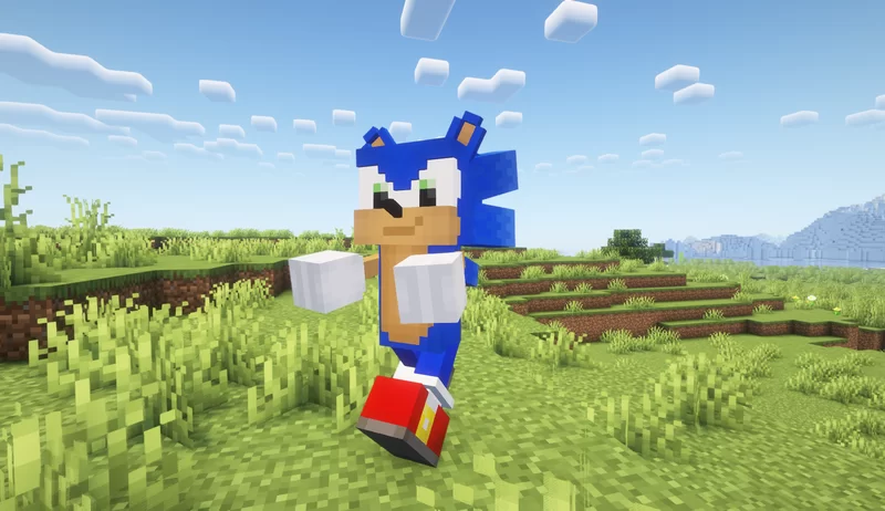 Sonic as Husk Minecraft Texture Pack