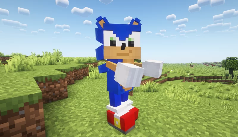 Sonic as Husk Minecraft Texture Pack
