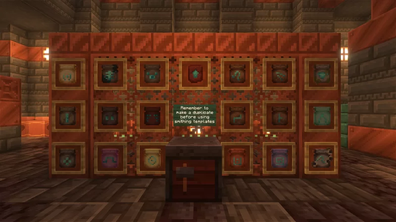 Clean Smithing Templates [JE Texture Pack] Minecraft Texture Pack