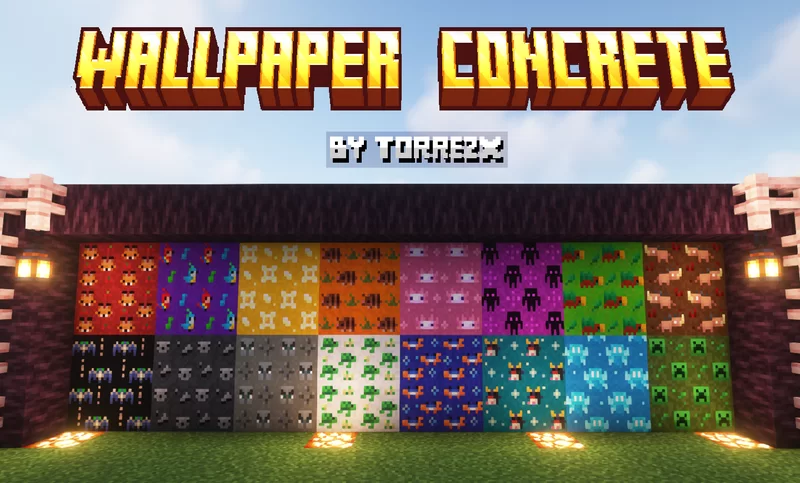Torrezx-Wallpaper concrete Minecraft Texture Pack