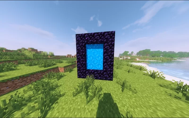 UPDATED!!! Blue Portal 1.21.4 Minecraft Texture Pack