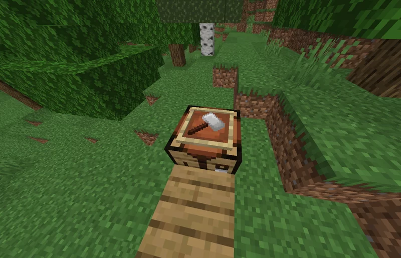 Mace and Shears to Crafting Table Hammer and Scissors [Bedrock ...