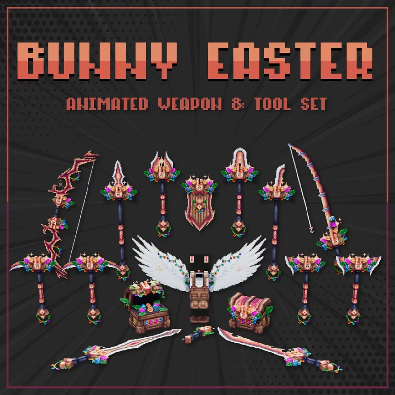 Easterbunny Animated Weapon Set Volume 2 Minecraft Texture Pack