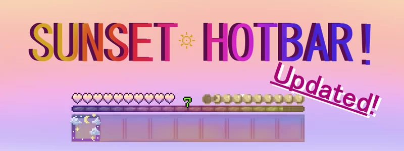 (UPDATED) Sunset Hotbar! Minecraft Texture Pack