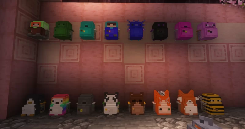 Shulker Box Backpacks Minecraft Texture Pack
