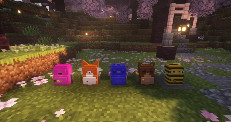 Shulker Box Backpacks Minecraft Texture Pack