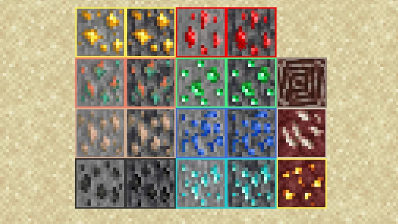 Better Outlined Ores - Minecraft Java Minecraft Texture Pack