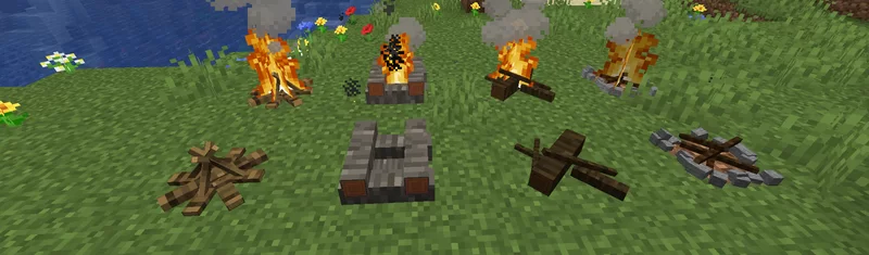 mine campfire v1.1.0 Minecraft Texture Pack