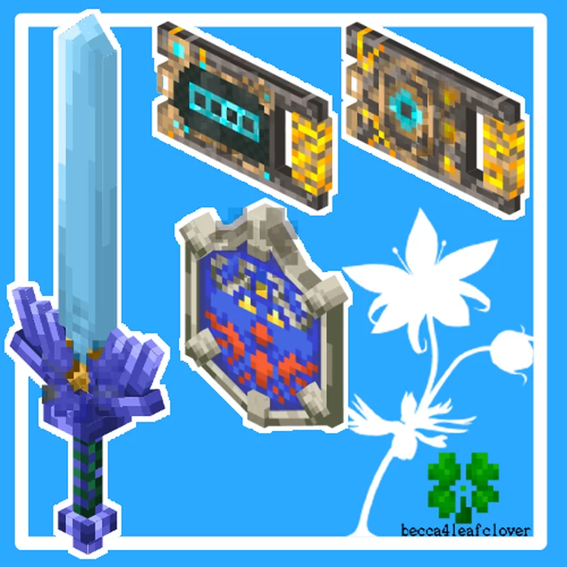 Becca's Breath of the Wild - Master Sword, Hylian Shield, Sheikah Slate [CIT/Custom Model Data ...