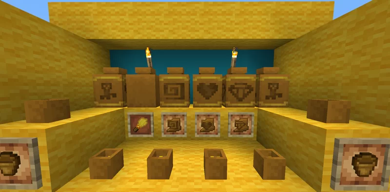 Yellow Tinted Pottery Minecraft Texture Pack