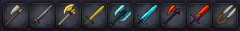 Swords, Axes and Shears for the Alacrity Pack Minecraft Texture Pack