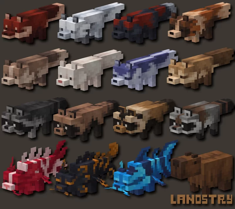 Lanostry's foxes Minecraft Texture Pack
