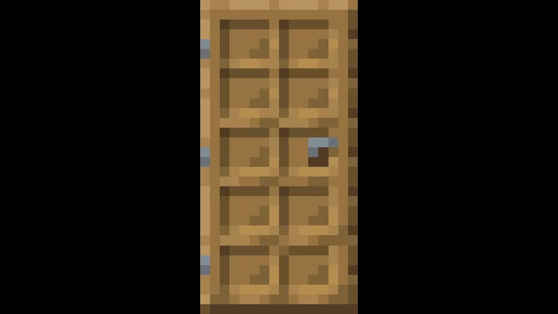 Solid Oak Door Minecraft Texture Pack